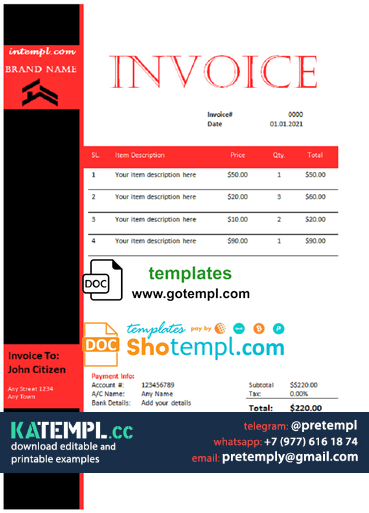 generate # beyond just universal multipurpose good-looking invoice in ...