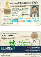generate India driving license in PSD format, fully editable, with all ...