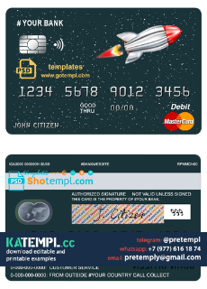 generate # direct rocket universal multipurpose bank mastercard debit ...