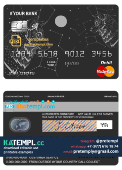 generate # galaxy wolf universal multipurpose bank mastercard debit ...
