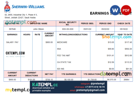 generate UAE Sherwin-Williams Paints paint manufacturing company paytub ...